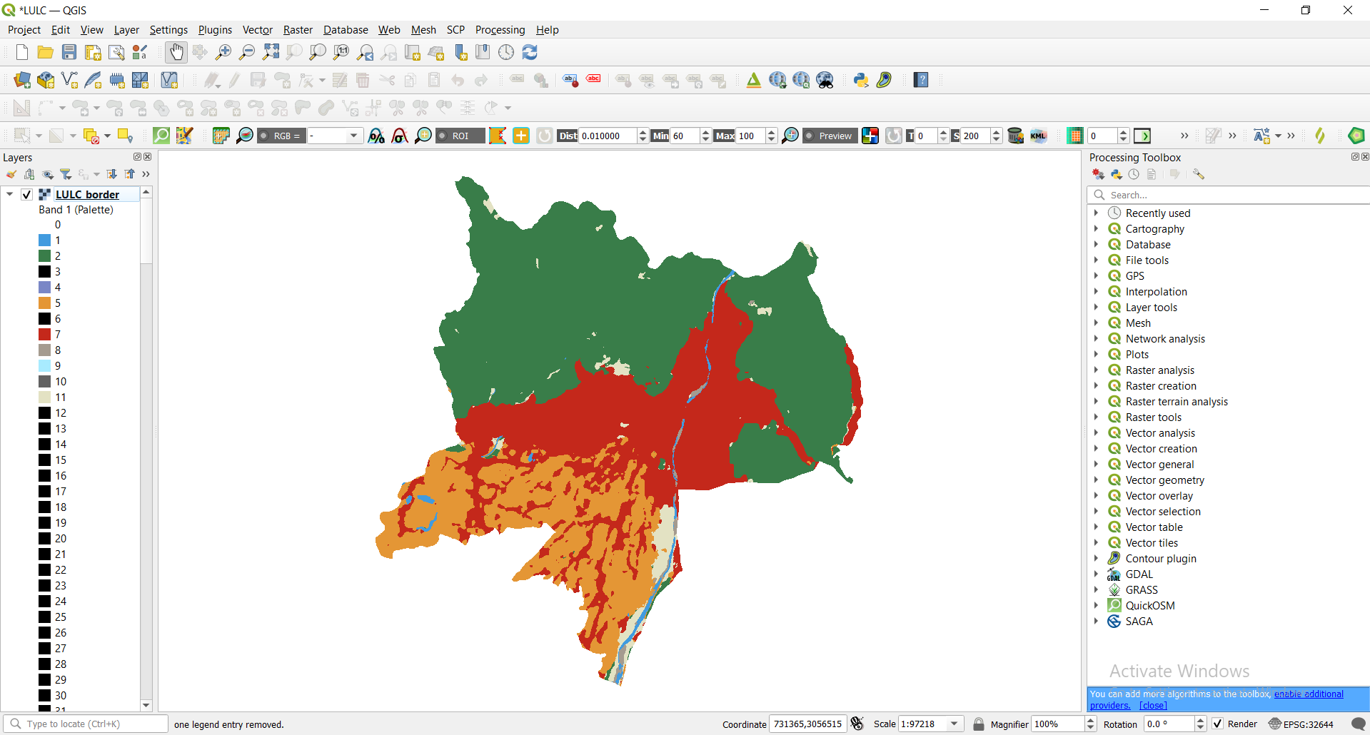 How to add a new class field name in LULC ? - Map Adda