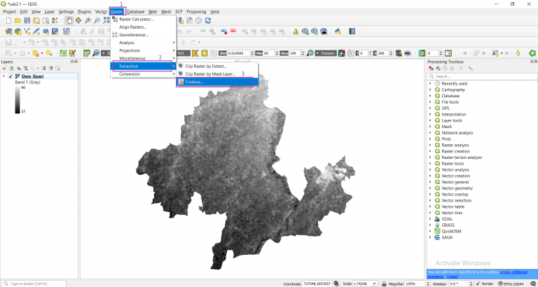 How to generate contour from DEM in QGIS? - Map Adda