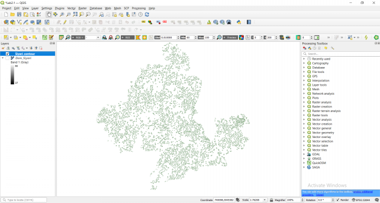 How To Generate Contour From Dem In Qgis Map Adda 7101