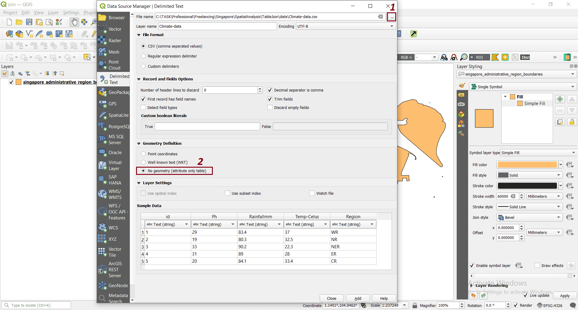 How to do table join in QGIS ? - Map Adda