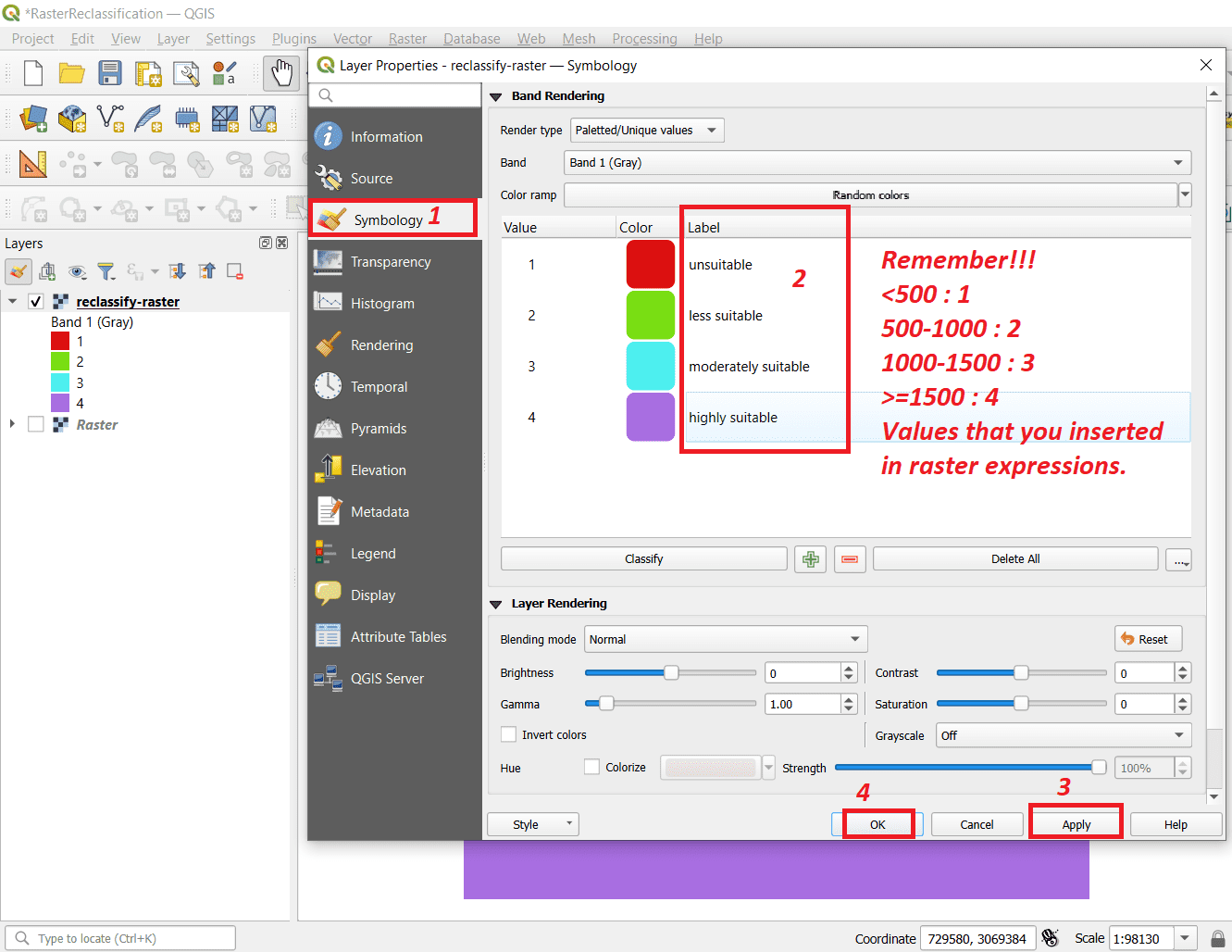 How to reclassify a raster into discrete classes for suitability ...
