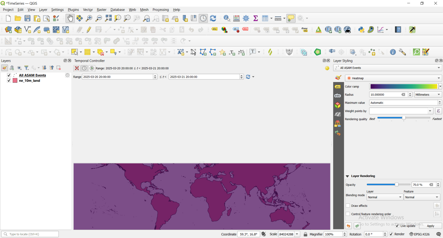 Time series data animation in QGIS - Map Adda