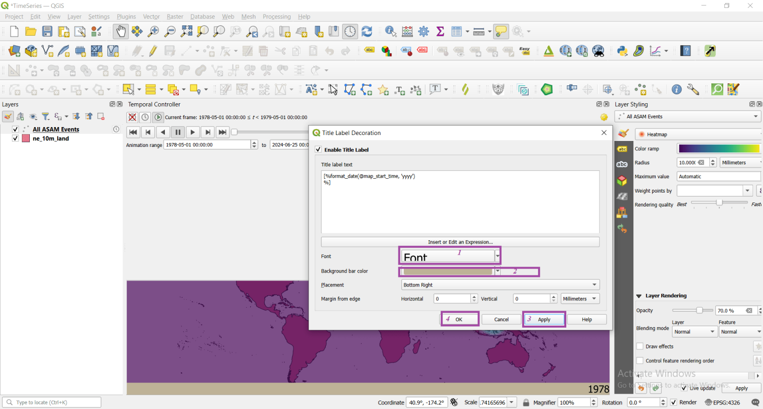 Time series data animation in QGIS - Map Adda