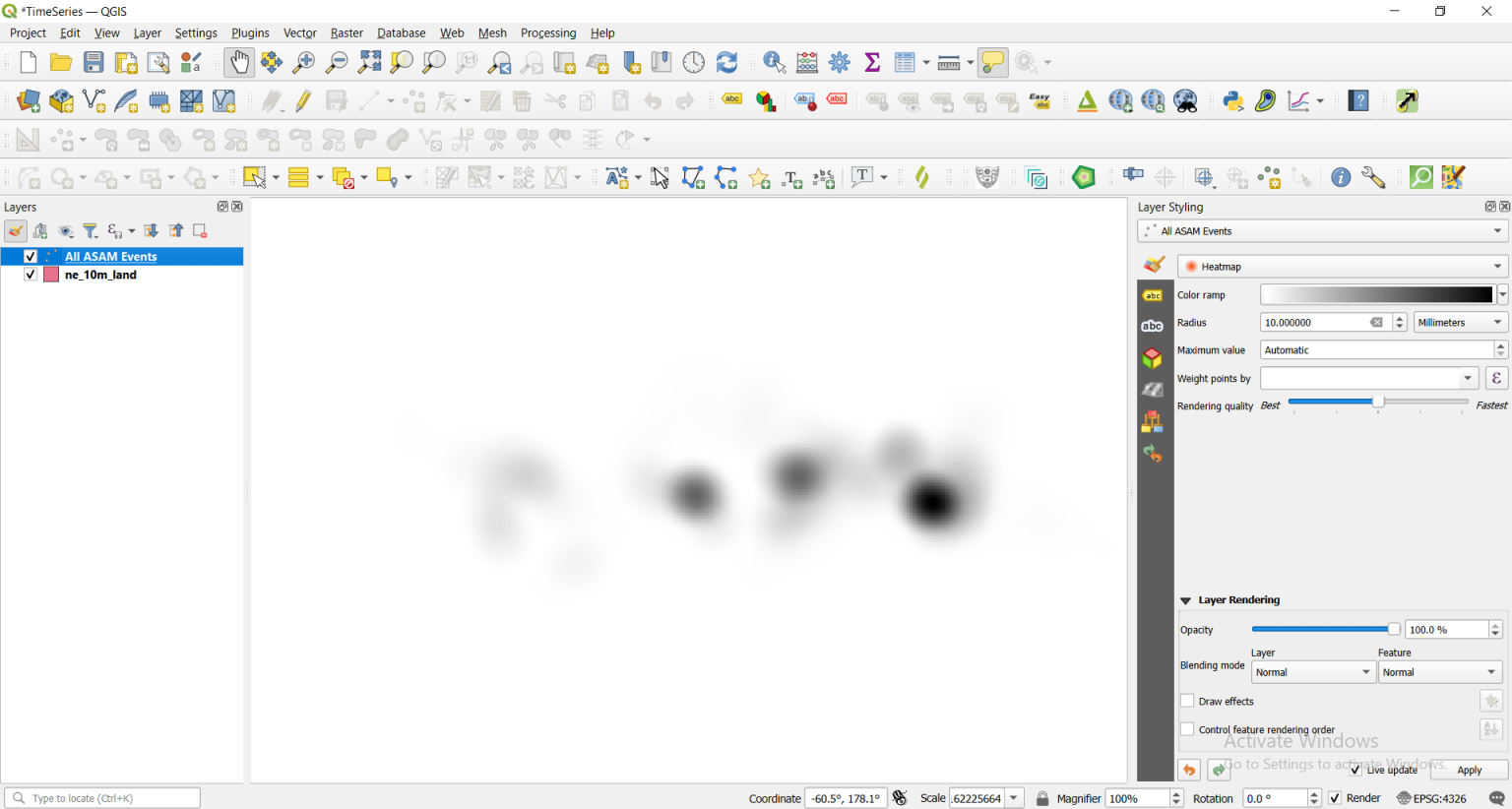 Time series data animation in QGIS - Map Adda