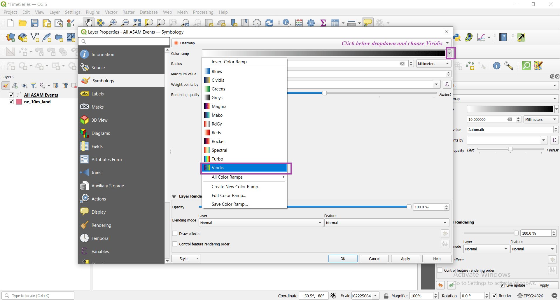 Time series data animation in QGIS - Map Adda